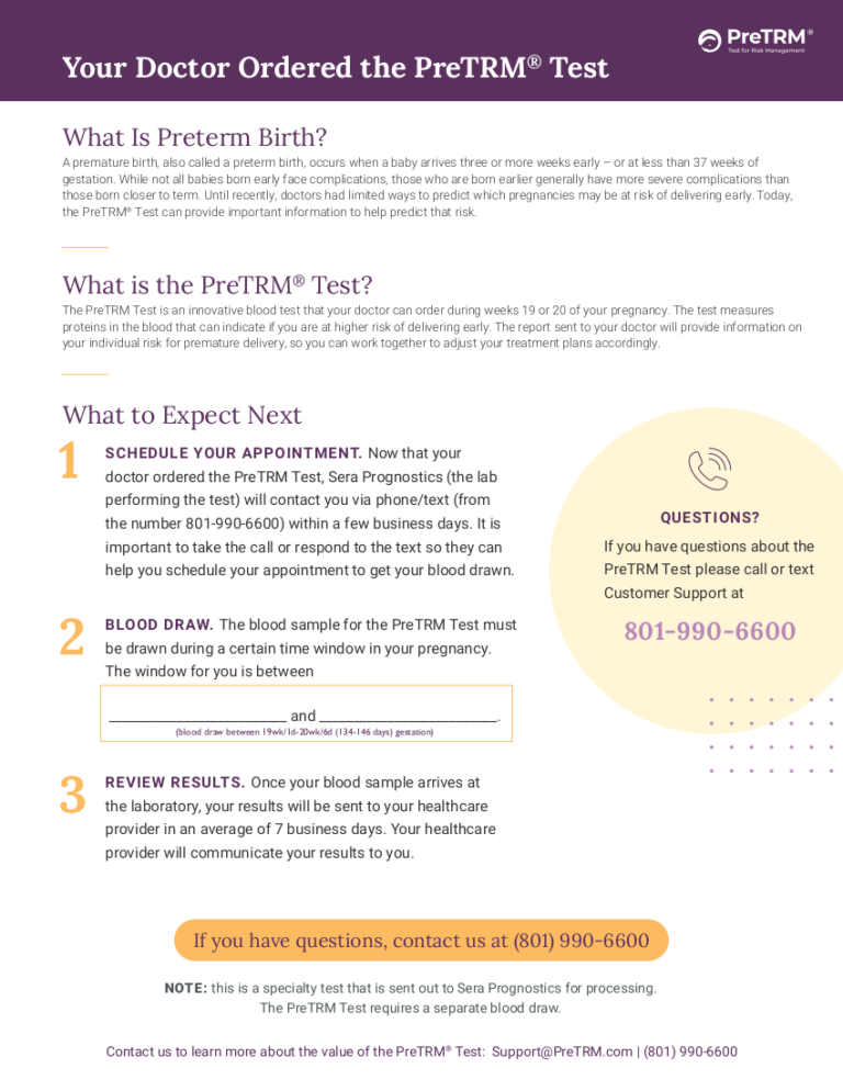 Resources for Preterm Birth Risk | PreTRM®