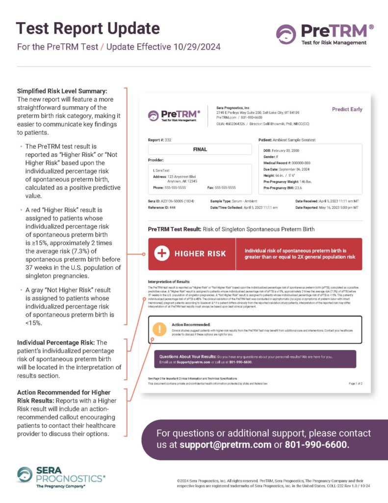 Resources for Preterm Birth Risk | PreTRM®